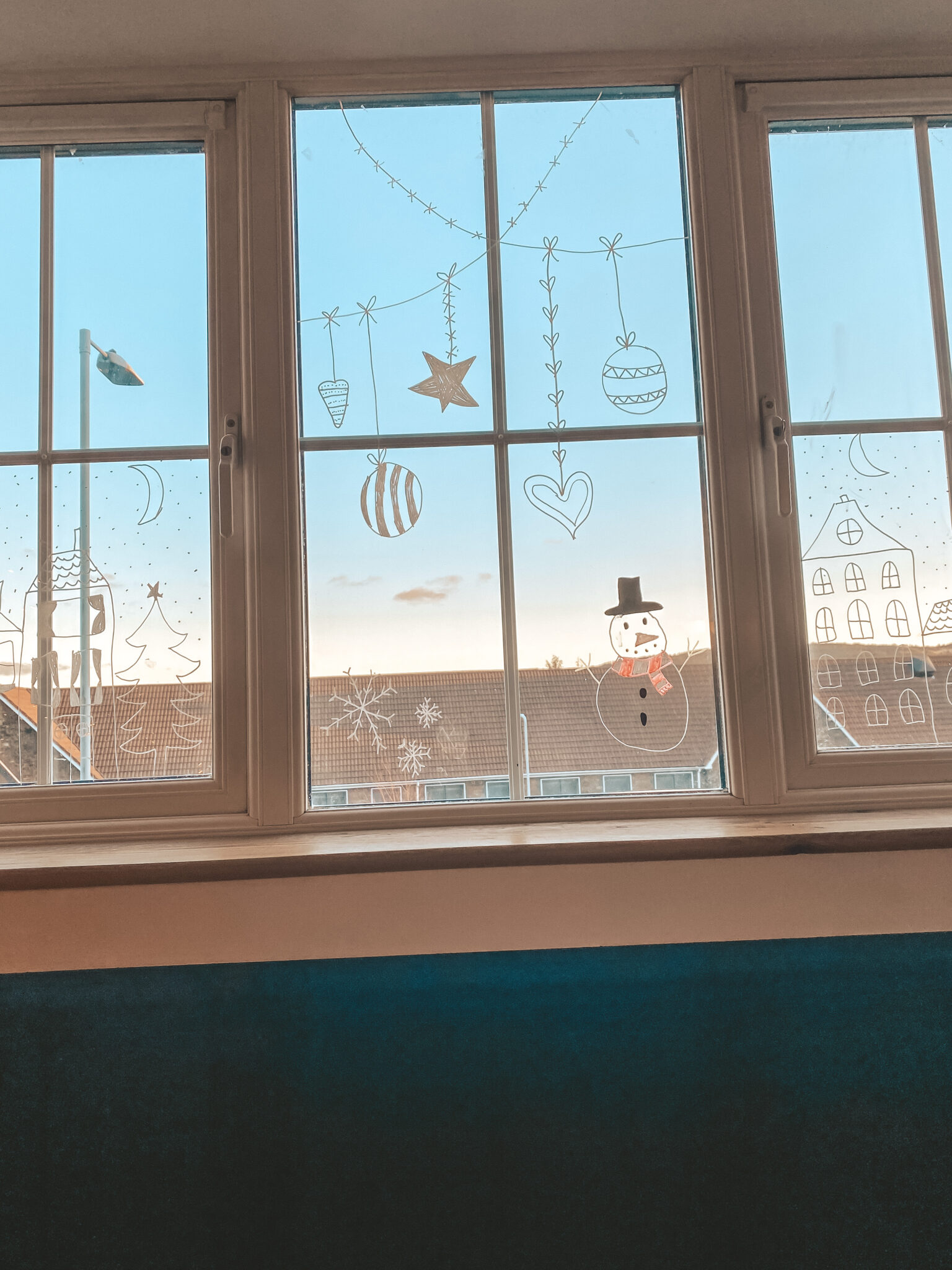 EASY CHRISTMAS WINDOW DRAWINGS - katiefloss